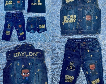 Boss Baby Overalls - Etsy