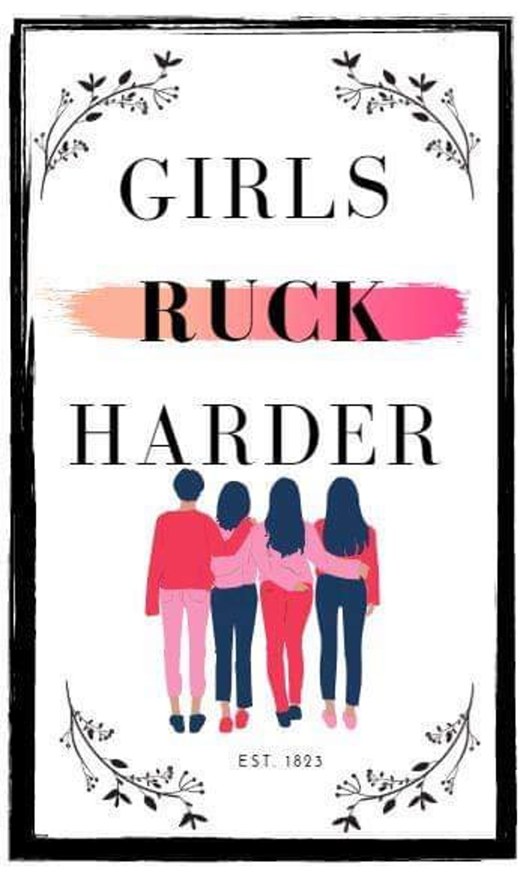 Girls Ruck Harder Sticker - Etsy