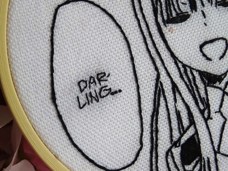 ZERO TWO / Darling in the Franxx / Hoop Art / Embroidery Hoop - Etsy