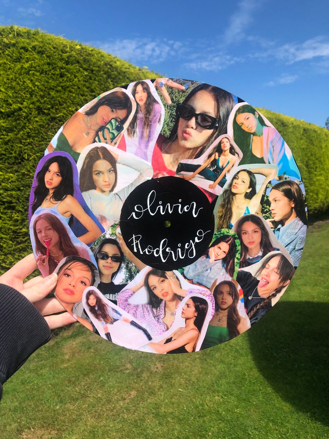 Olivia Rodrigo 12” Custom Hand Collaged Vinyl Record - Etsy UK