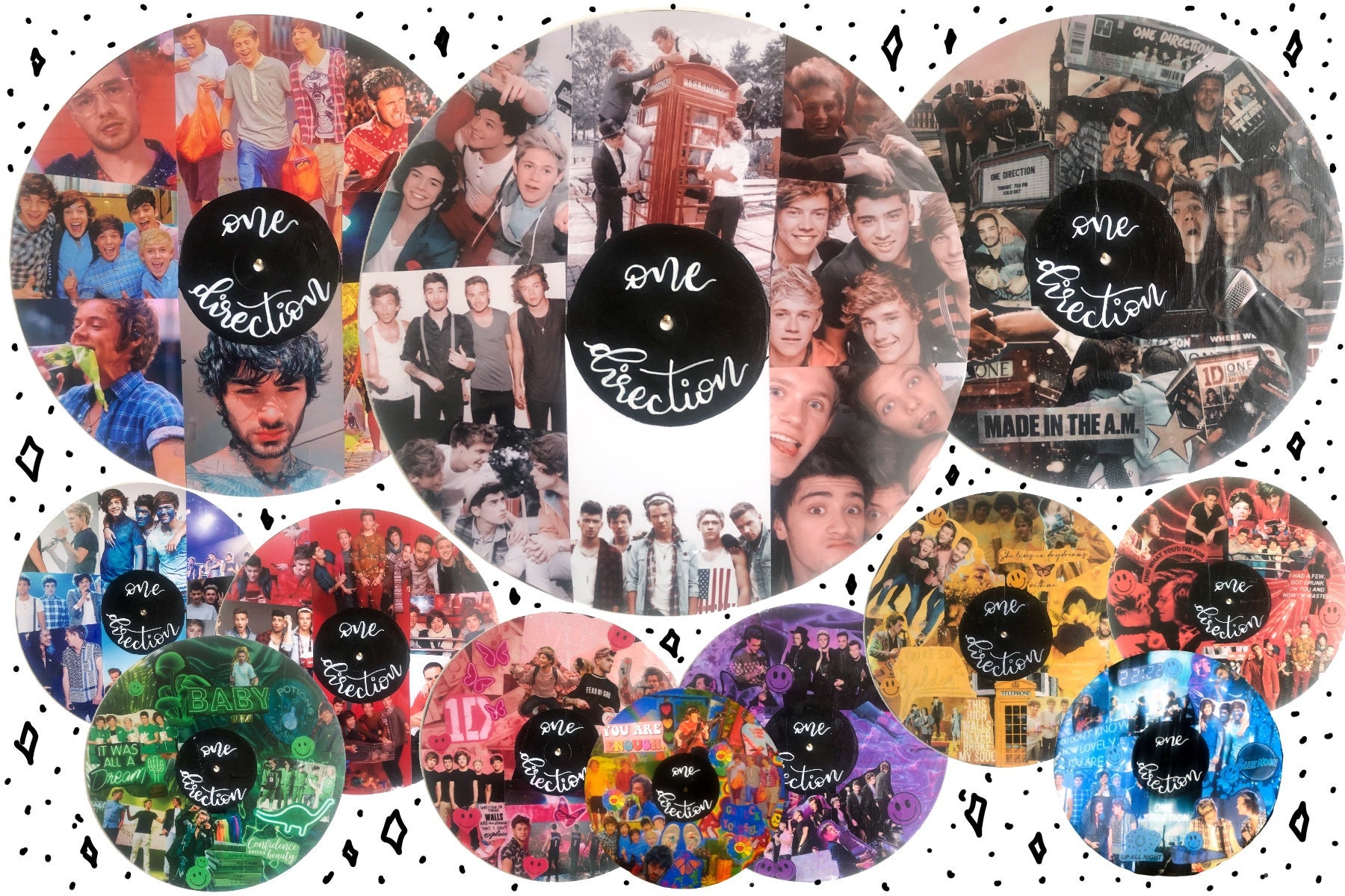 One Direction Drawing Collage