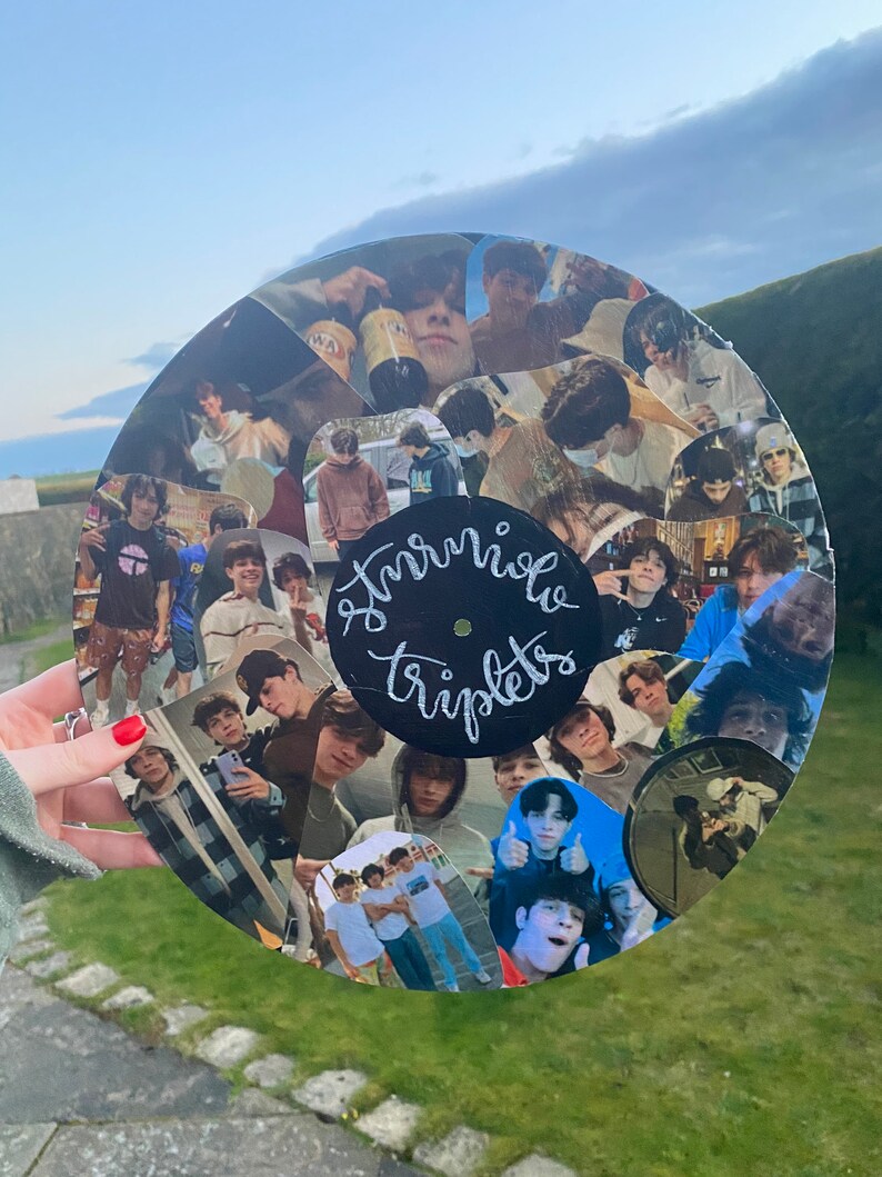 The Sturniolo Triplets 12 Custom Hand Collaged Vinyl Record | Etsy UK