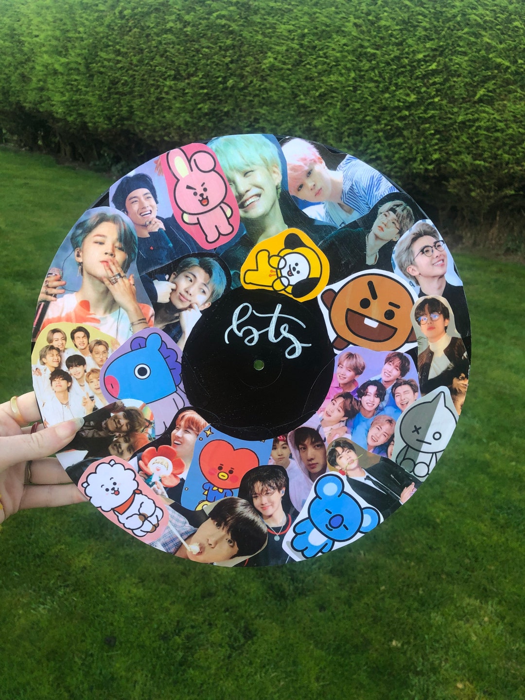 Bts 12” Custom Hand Collaged Vinyl Record - Etsy