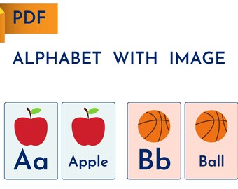 Printable Alphabet Flash Cards, Classroom Decor, Toddlers Preschool ...