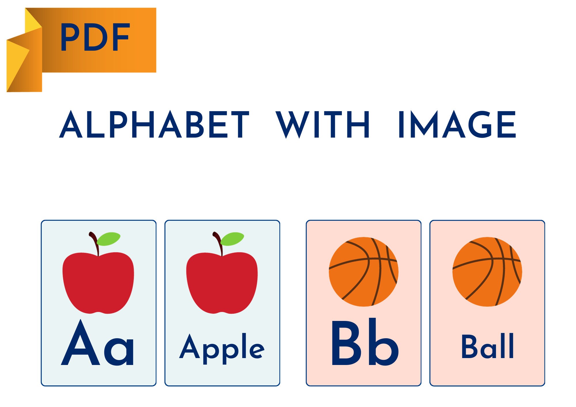 Printable Alphabet Flash Cards, Classroom Decor, Toddlers Preschool ...