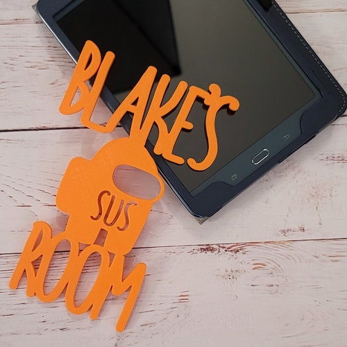 Among Us SUS Personalized Custom Sign Any Name Bedroom Door - Etsy