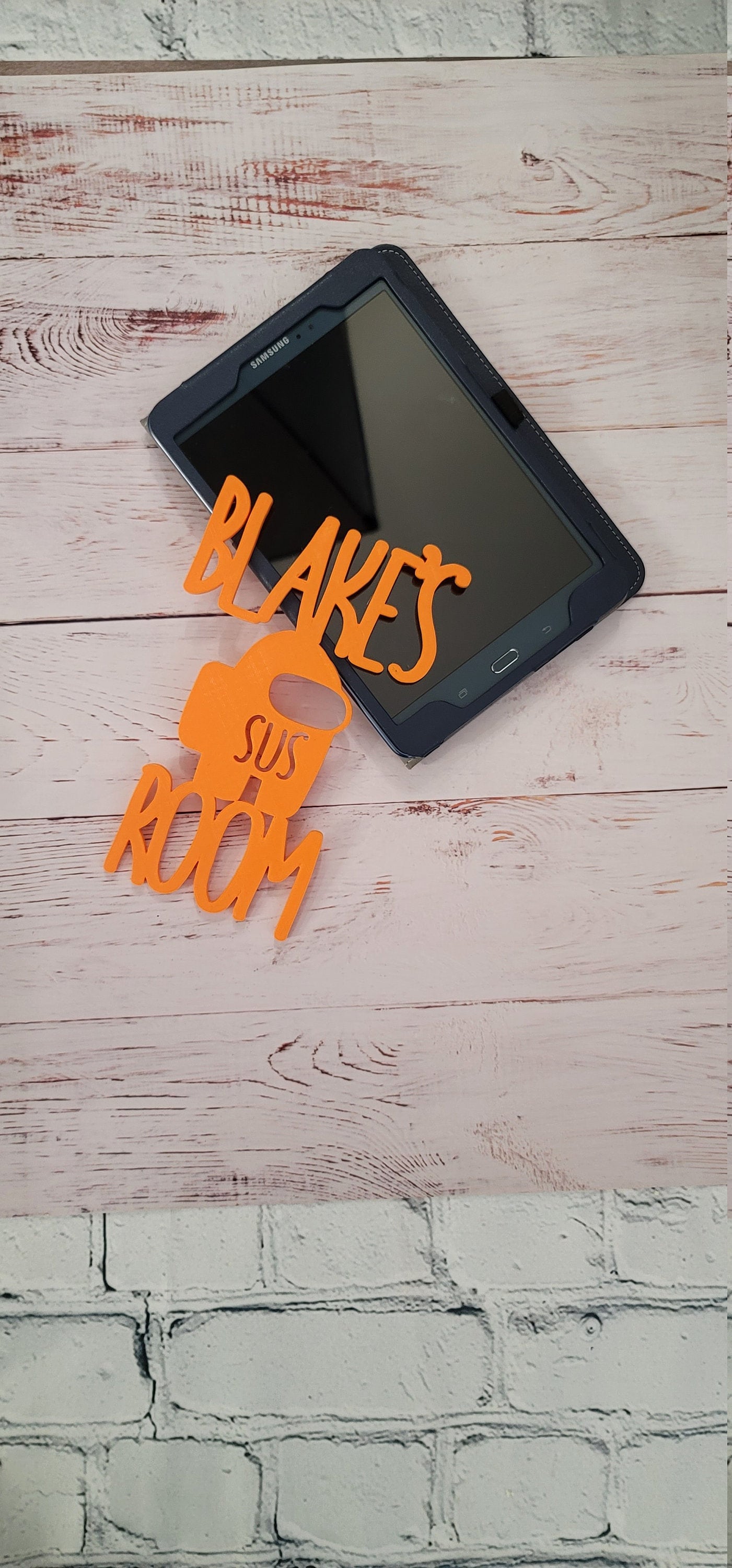 Among Us SUS, Personalized Custom Sign, Any Name, Bedroom Door or Wall ...