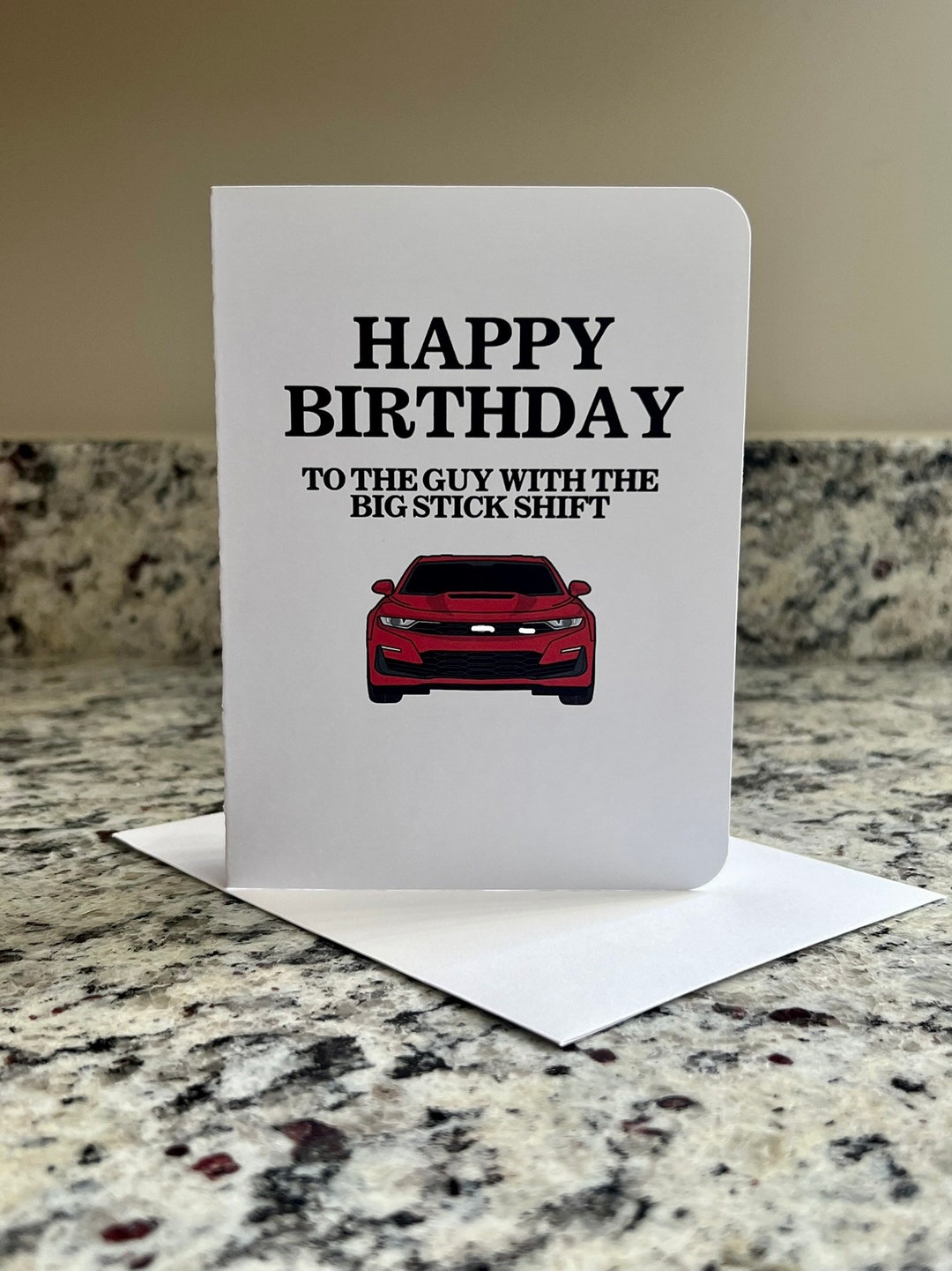 Muscle Car SS Funny Birthday Card - Etsy