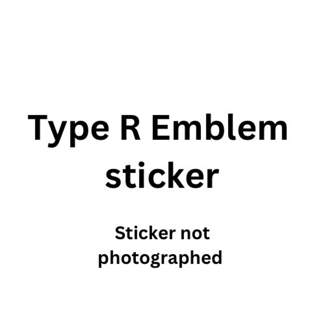 Type R Emblem Sticker - Etsy