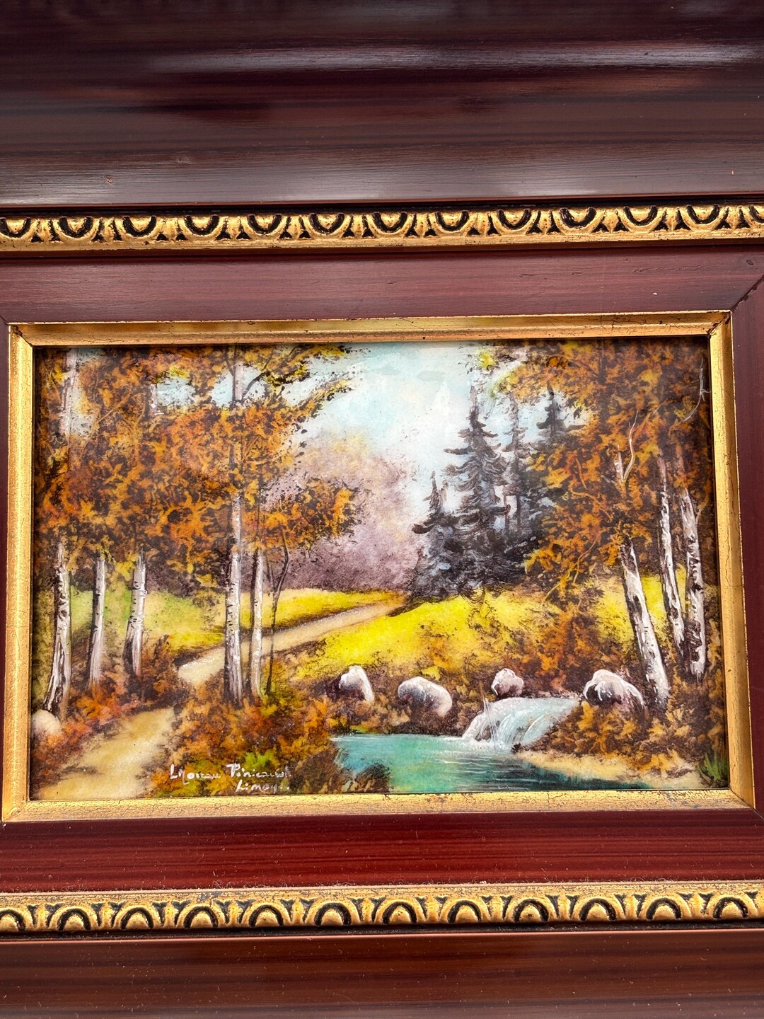 Antique French Limoges Enameled Painting Framed - Etsy