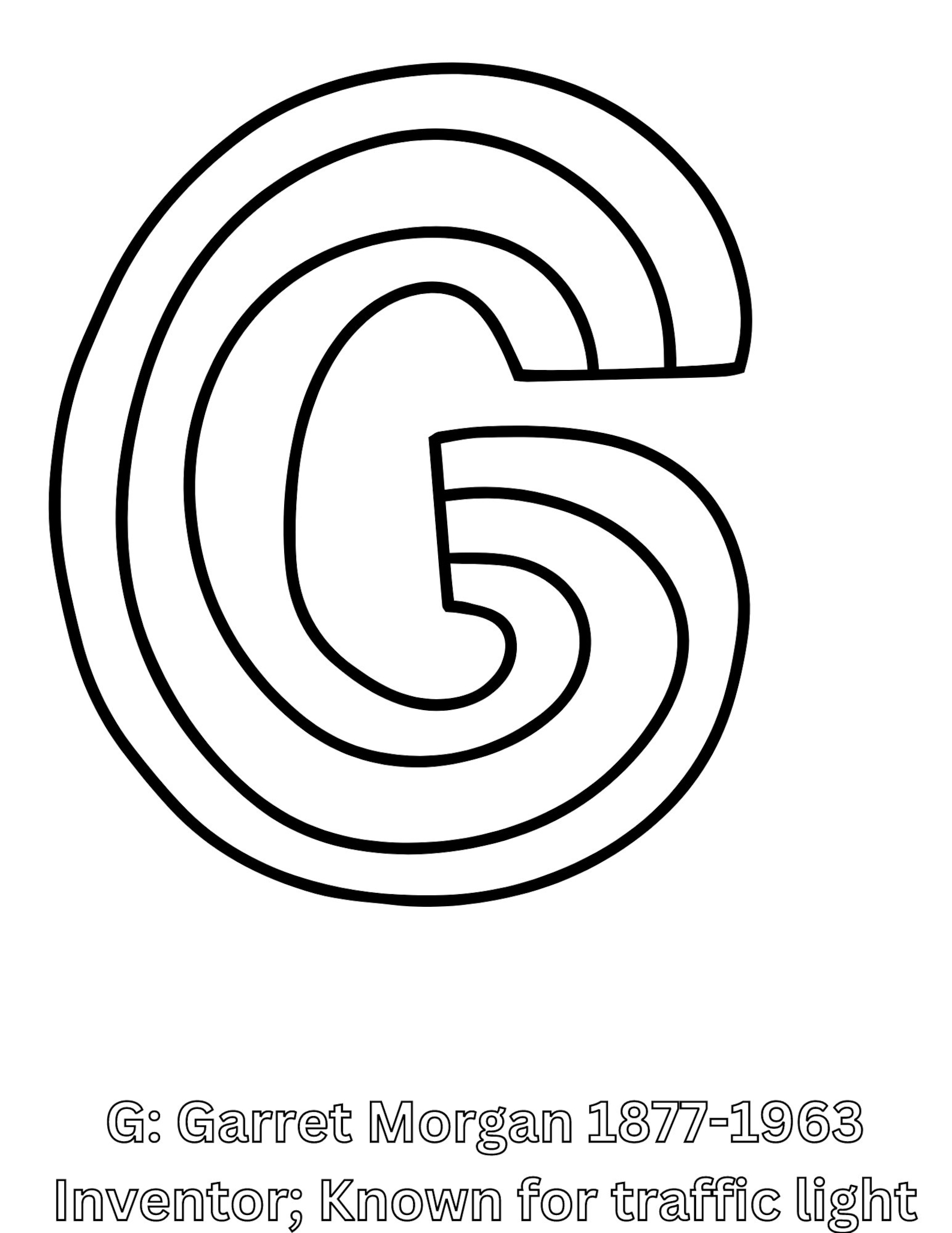 Letter G Coloring Page - Etsy