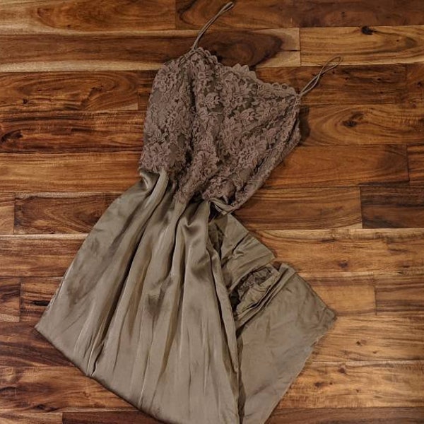 Taupe Vintage Evening Dress - Etsy