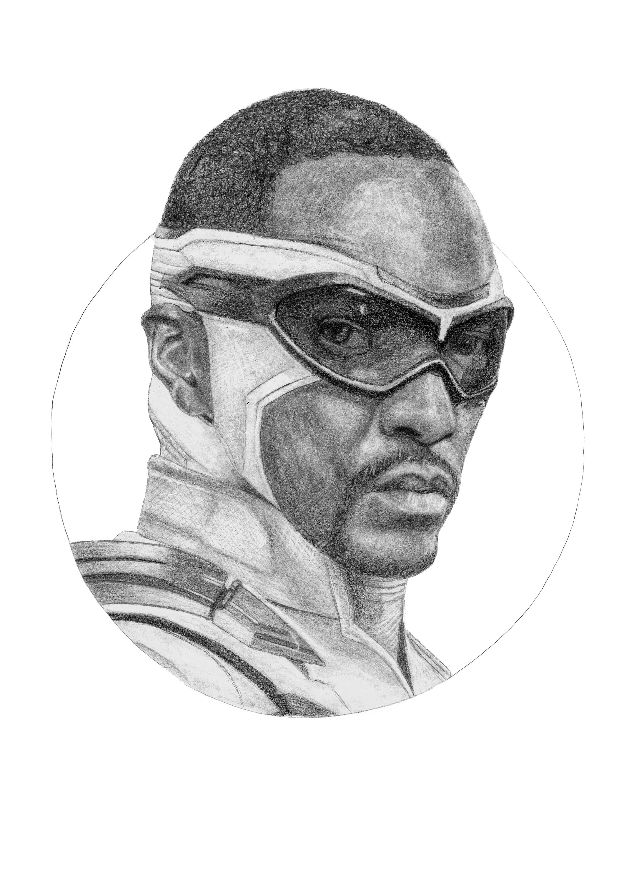 Falcon Drawing Marvel