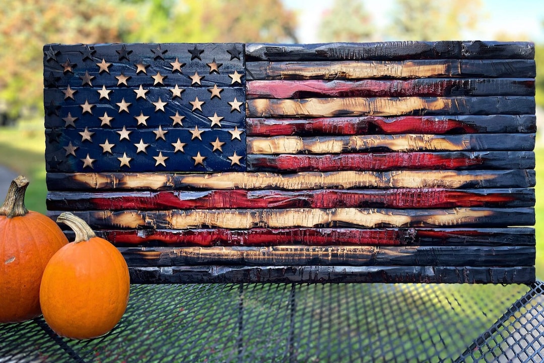 War Torn American Flag - Etsy