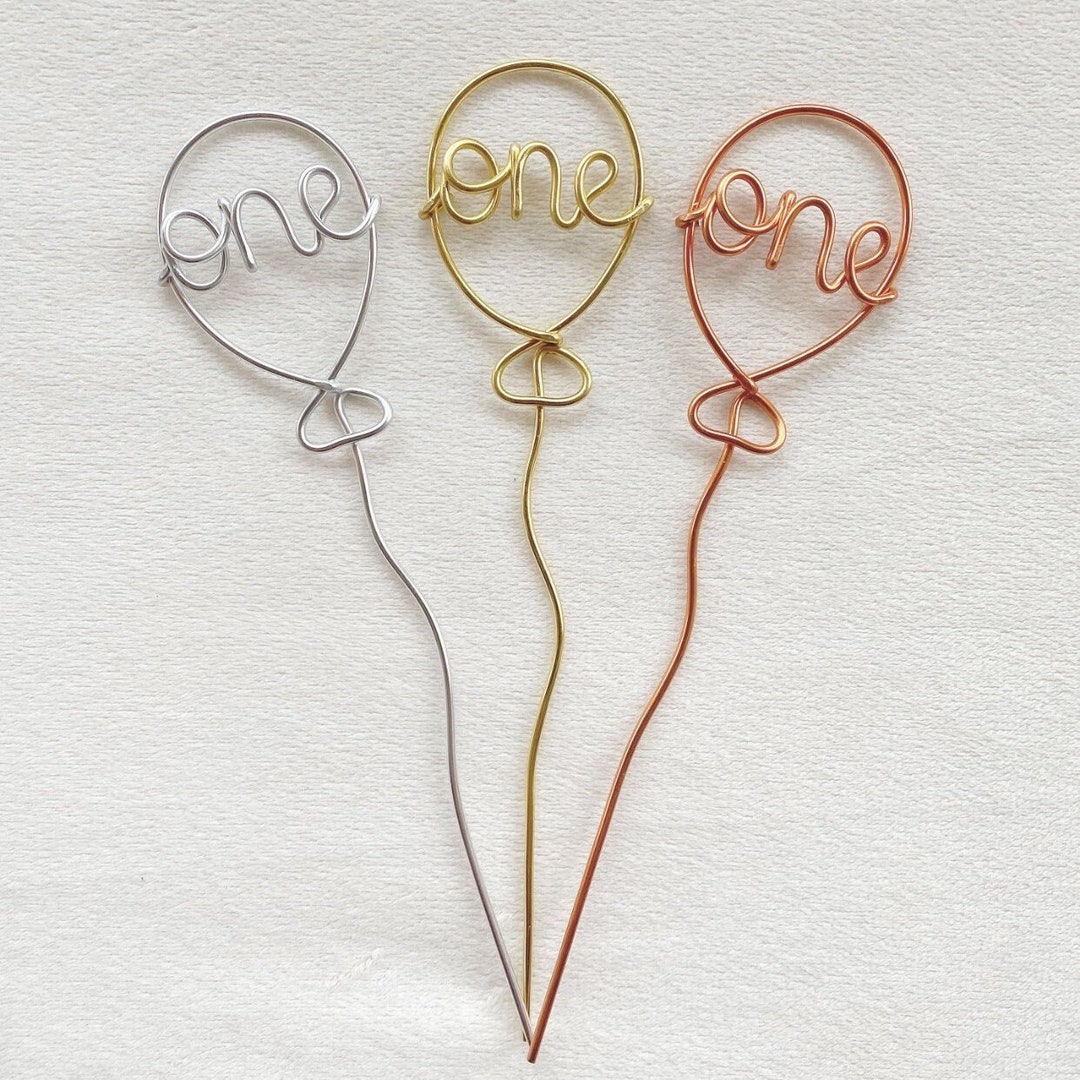 Handcrafted Wire Balloon Cake Topper - Etsy