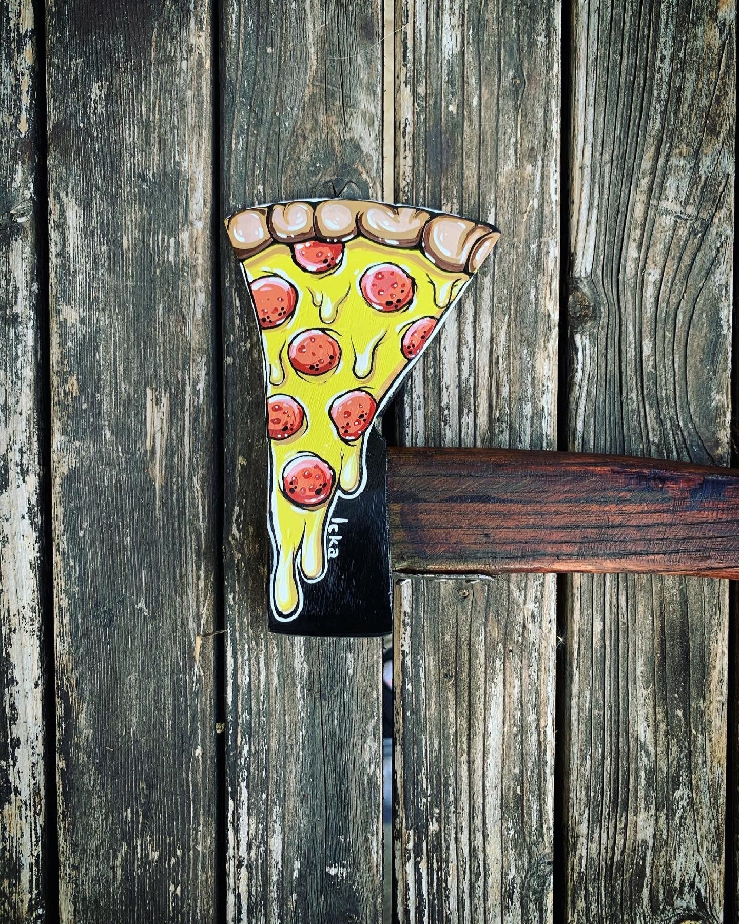 Hand Painted Axe, Pizza Slice, Home Decor, Decor Tools - Etsy