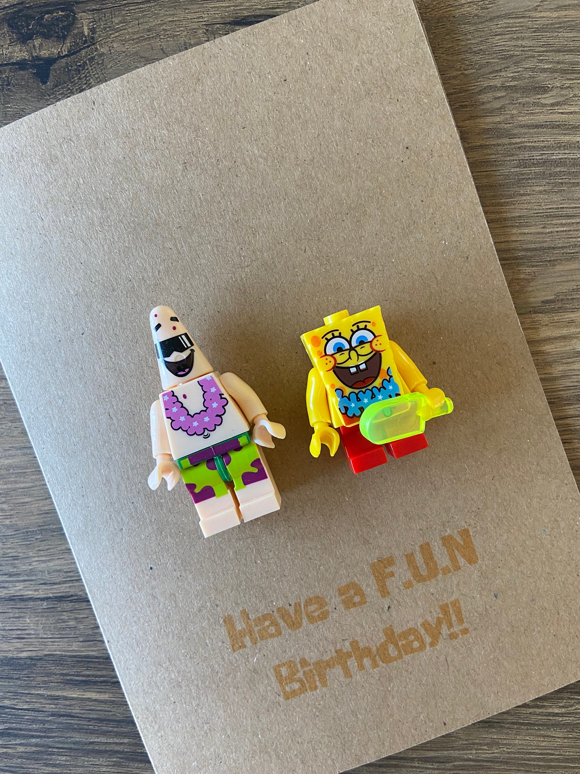 Spongebob Squarepants Card Spongebob Squarepants Birthday - Etsy