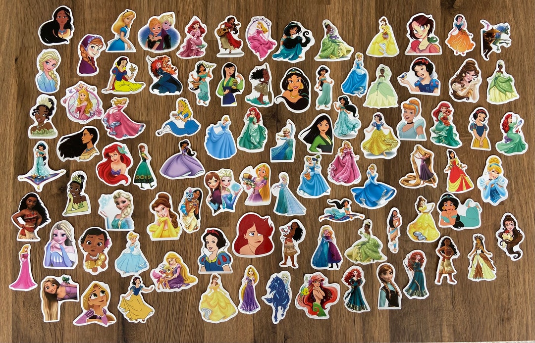 Disney Princess Stickers Disney Stickers Princess Stickers - Etsy