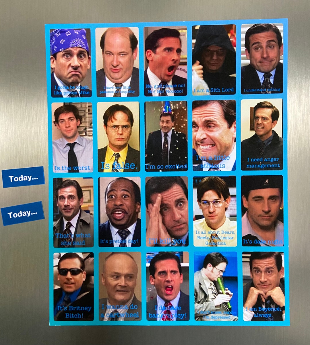 The Office Mood Magnet Michael Scott Mood Magnet Dwight - Etsy