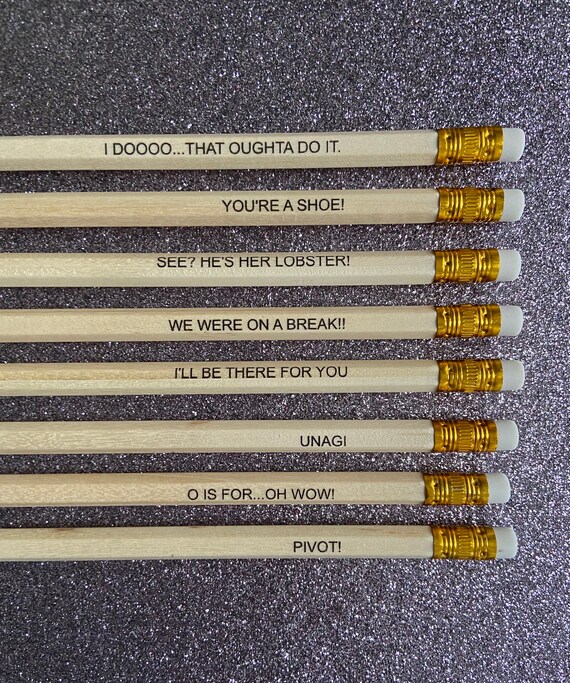 Paper Pencils Customised Pencils Featuring Friends Quotes Friends ...