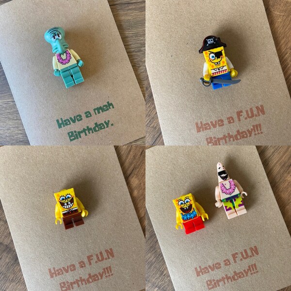 Spongebob Card - Etsy