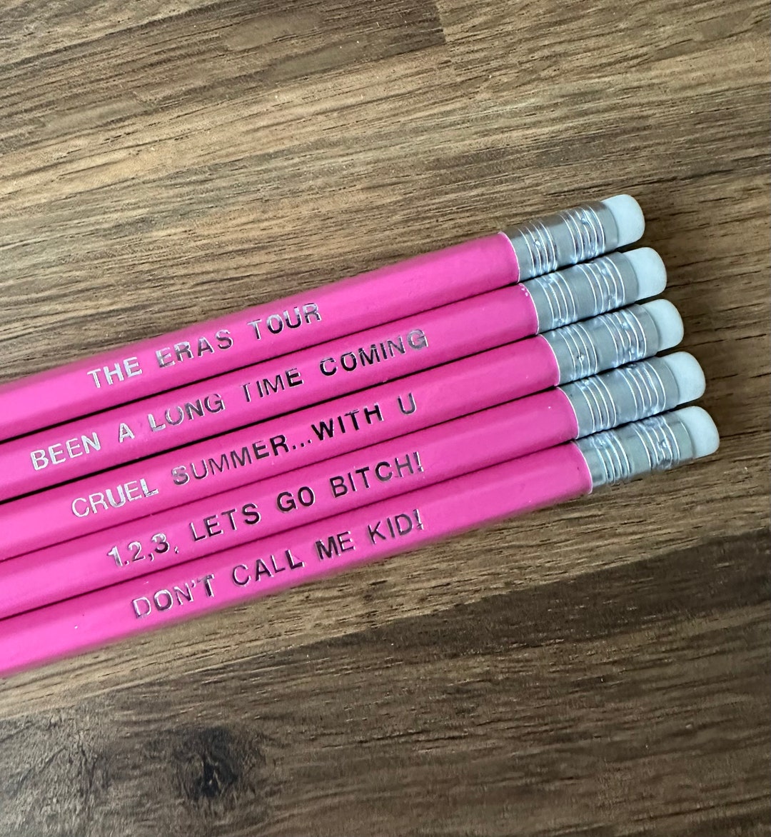 Taylor Swift Pencils Customised Pencils Inspired by Taylor - Etsy