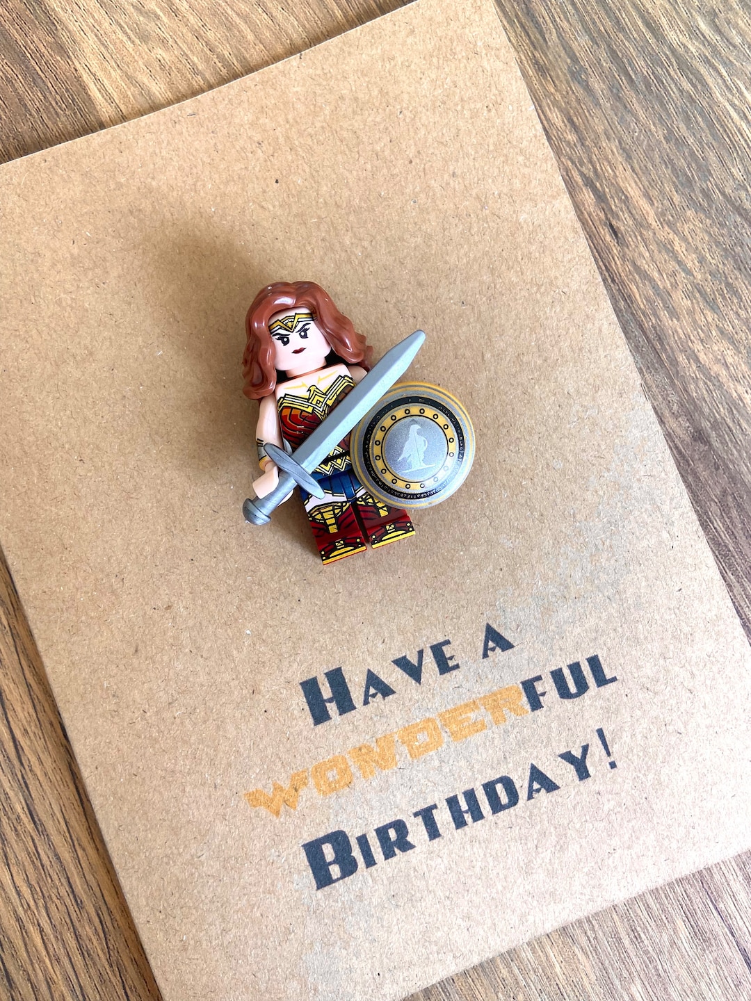 Wonder Woman Card Wonder Woman Birthday Card - Etsy