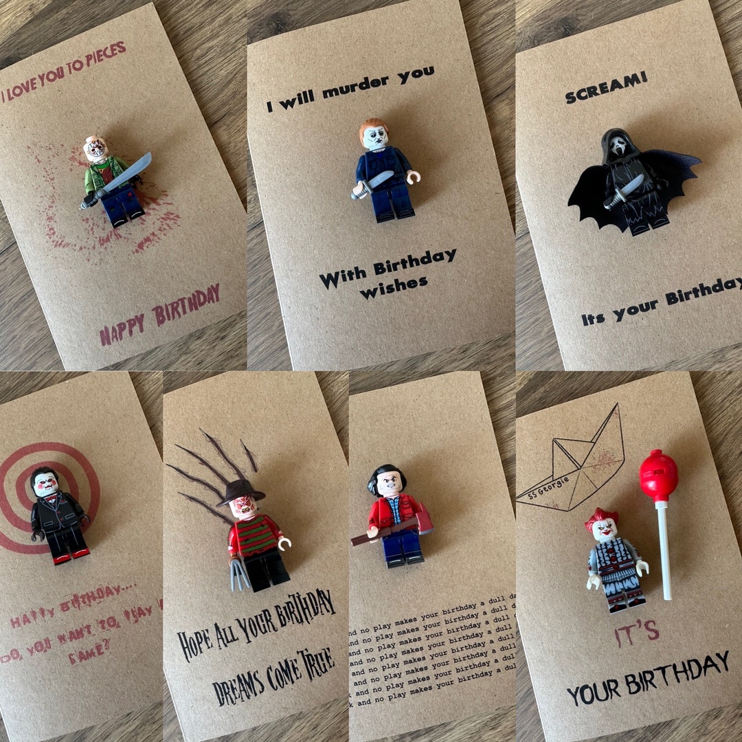 Horror Card Dark Humor Card Horror Themed Birthday Card - Etsy