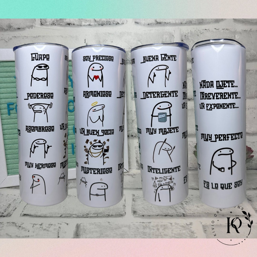 Flork Guapo Asombroso Poderoso 20oz Skinny Tumbler. - Etsy