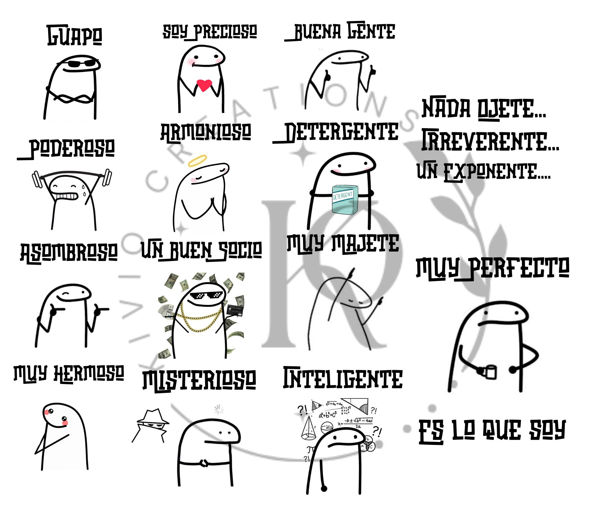 FLORK, Guapo, Poderoso, Asombroso , Muy Hermoso , 20oz Skinny Tumbler ...