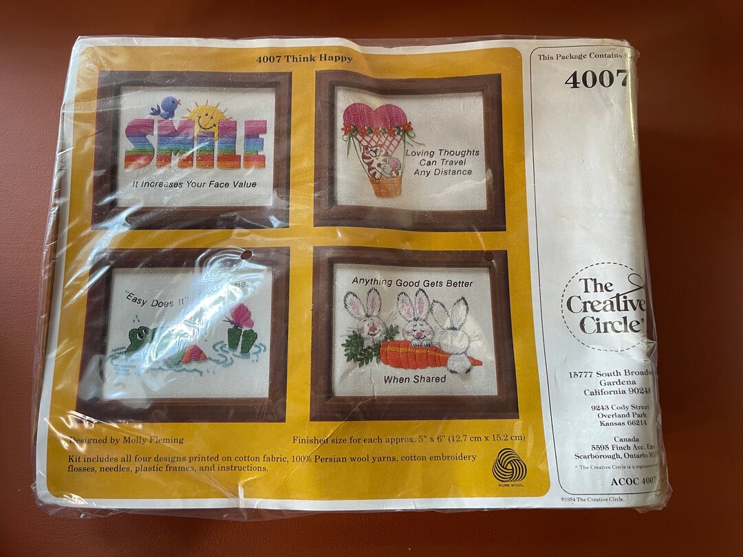The Creative Circle 4007 Think Happy Kit - Etsy