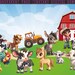 Cute Farm Clipart PNG Bundle, Cute Farm Animal Clipart, Barn, Tractor ...