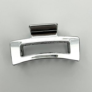 Metallic Silver Claw Clip Hair Clips High Quality Minimalist - Etsy