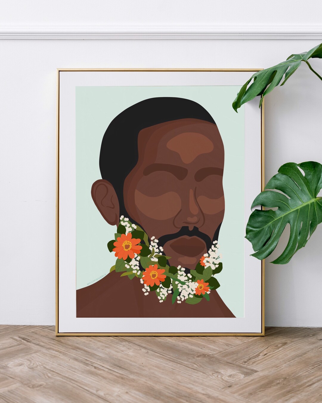 Plant Daddy Art | Plant Dad Art | Plant Print Wall Art | Plant Lover ...