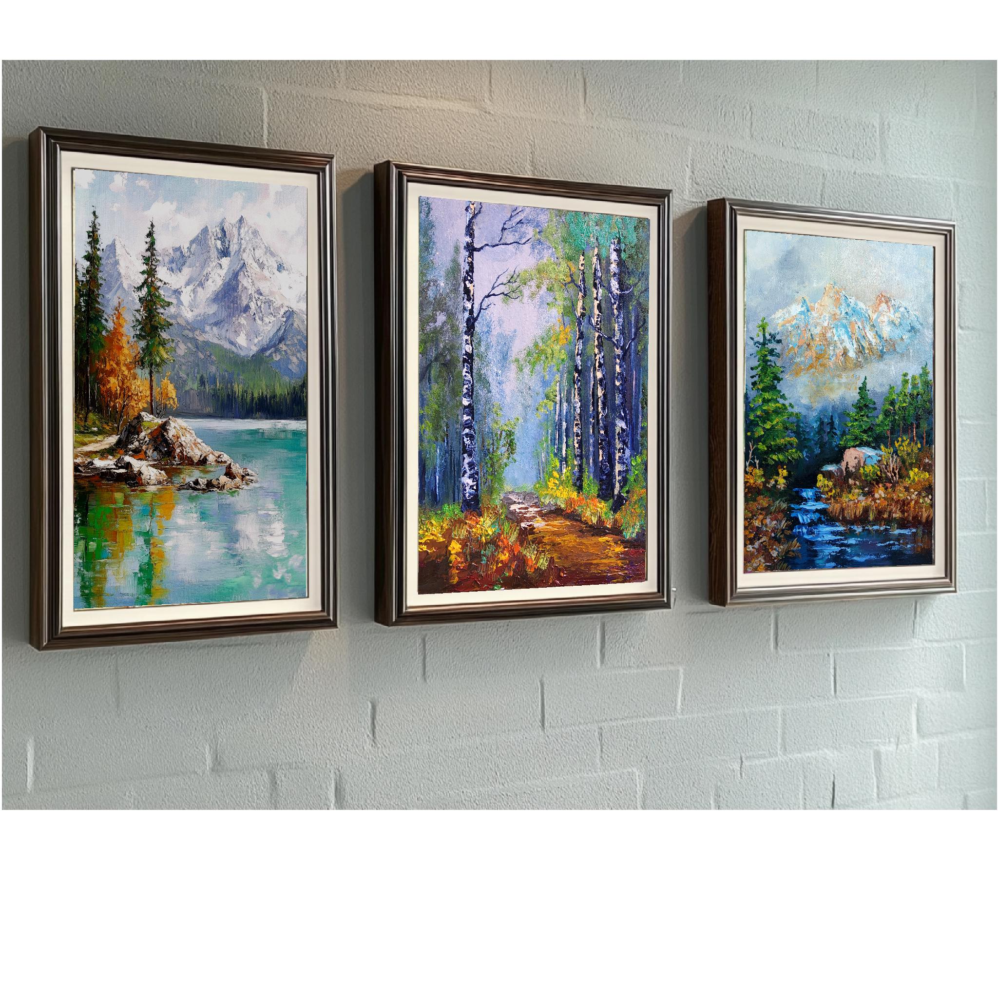 Autumn Forest Impasto Oil Painting: Landscape - 8x10 Canvas Art by ...