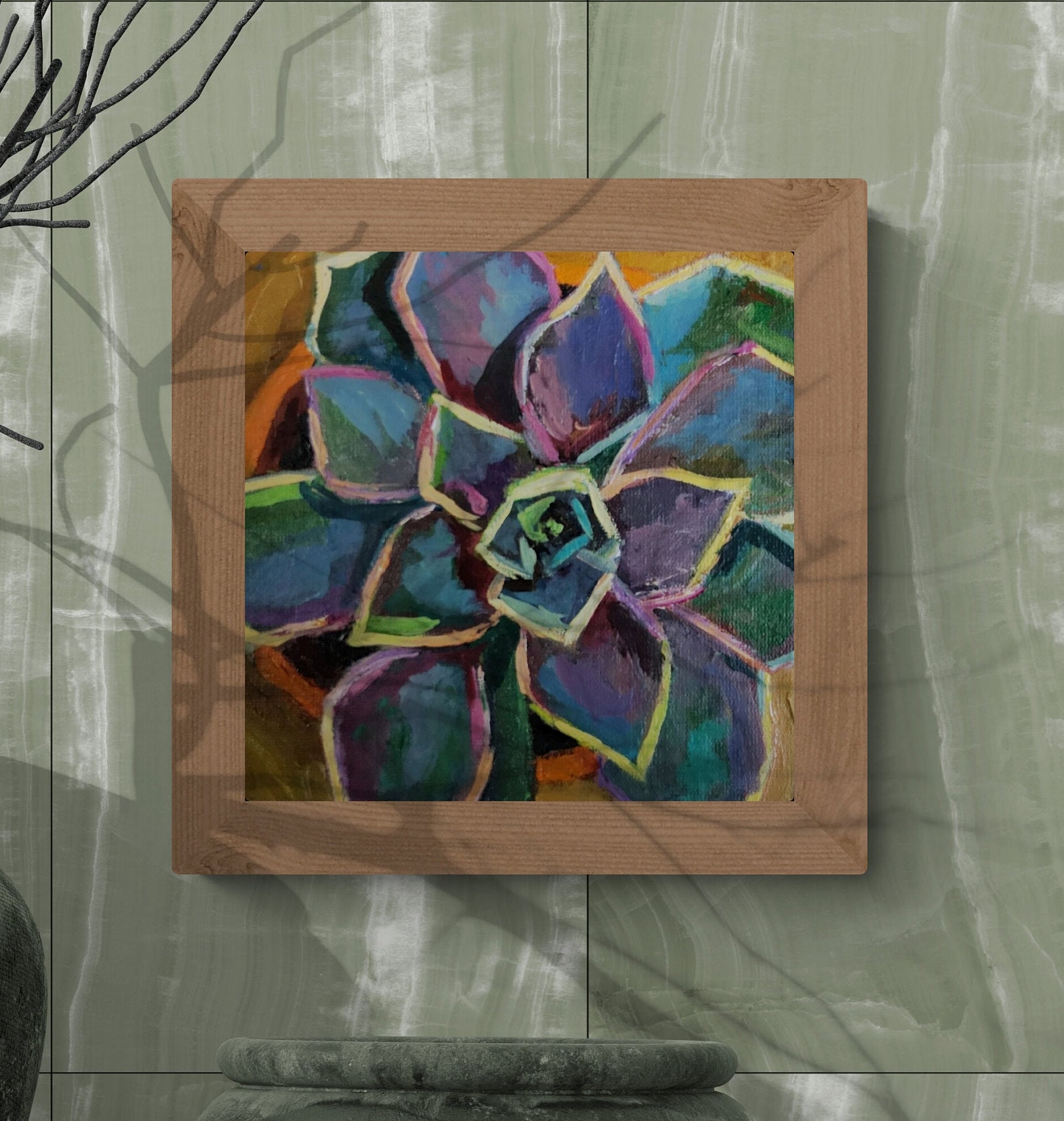 Cactus Painting Original Art Flower Oil Painting Still Life - Etsy