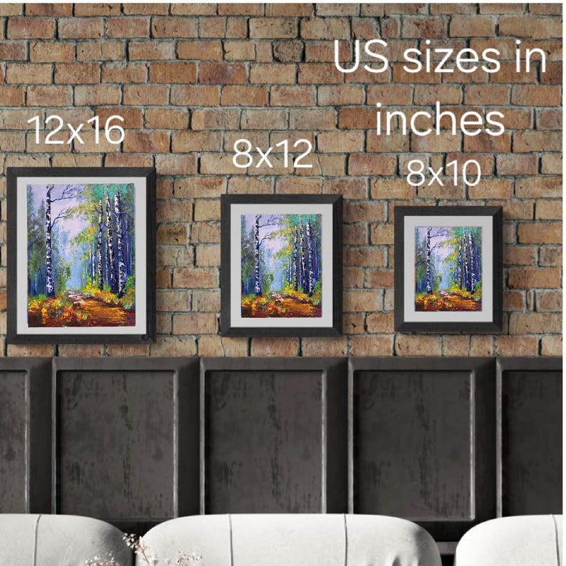 Autumn Forest Impasto Oil Painting: Landscape - 8x10 Canvas Art by ...