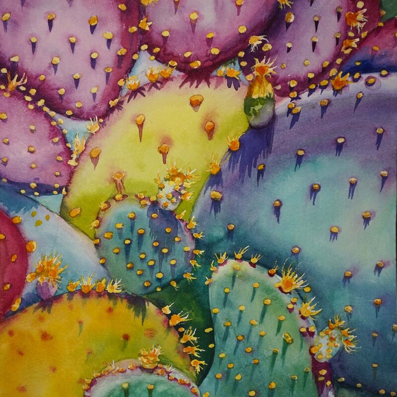 Cactus Painting - Etsy