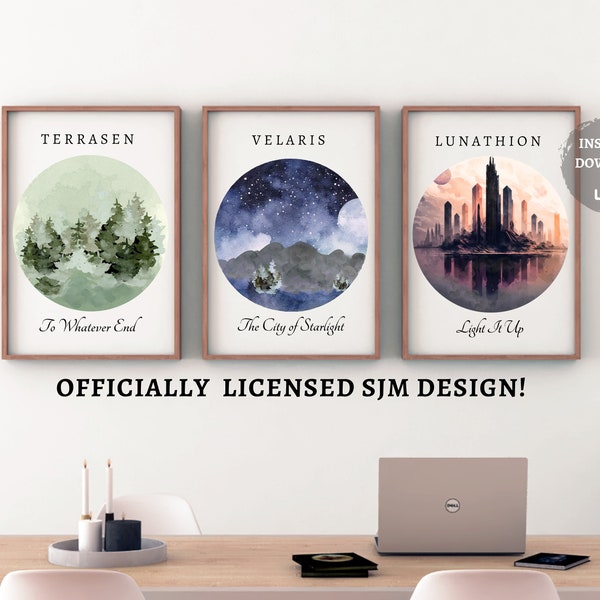 Velaris City of Starlight Desktop Wallpaper, ACOTAR Wallpaper, Bookish ...