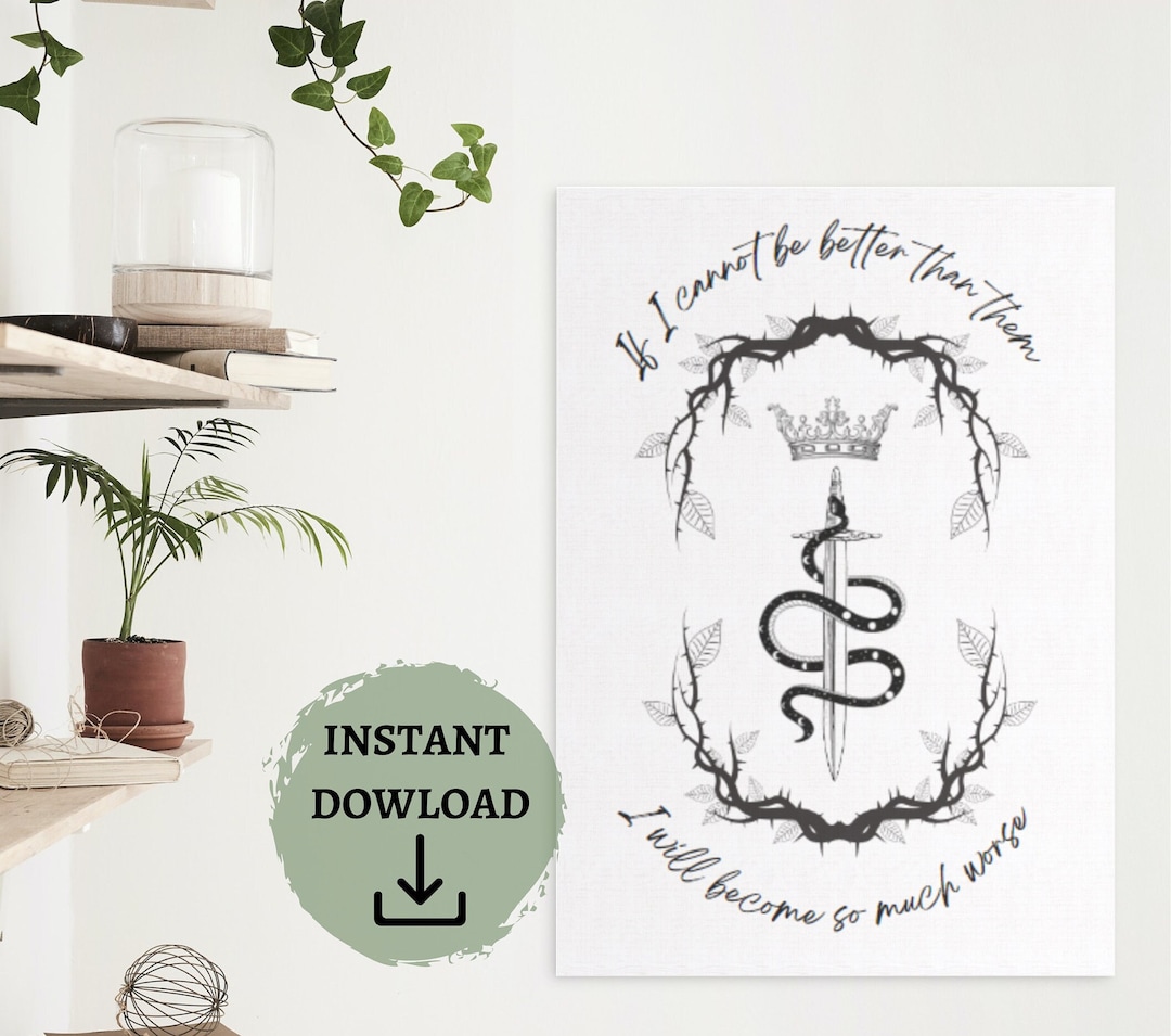The Cruel Prince Print Digital Download, Printable Wall Art - Etsy