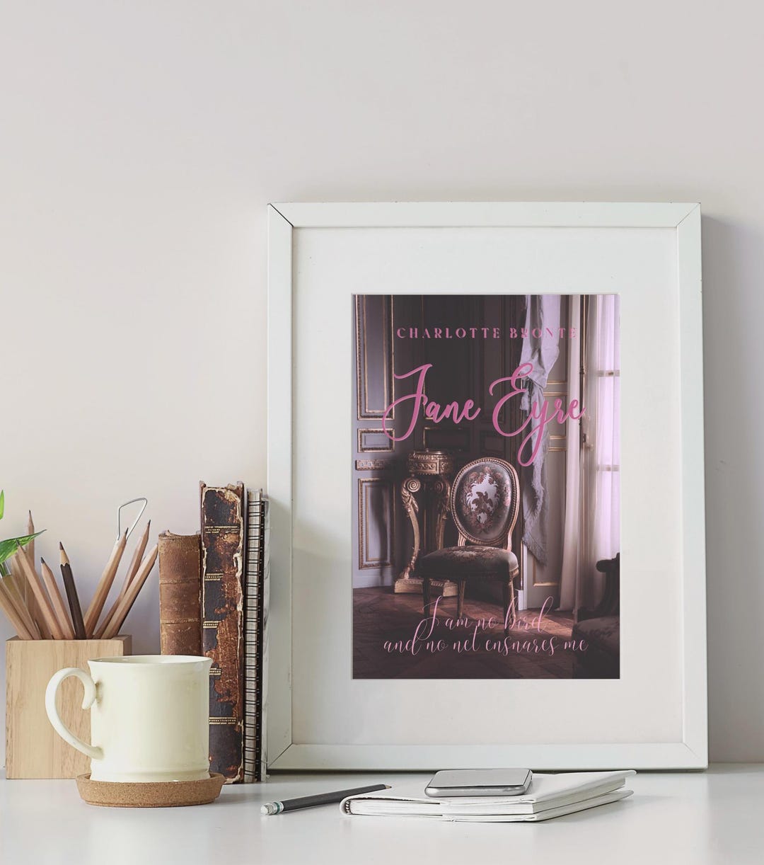 Jane Eyre Inspired Art Print, Charlotte Brontë Quote Print Digital ...