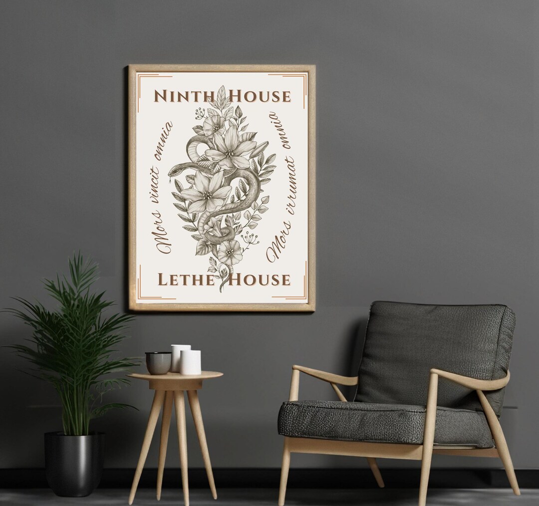 Ninth House Art Print, Leigh Bardugo, Ninth House Hellbent Instant ...