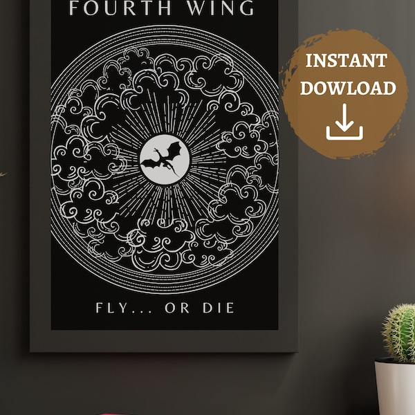 Fourth Wing Wall Art - Etsy