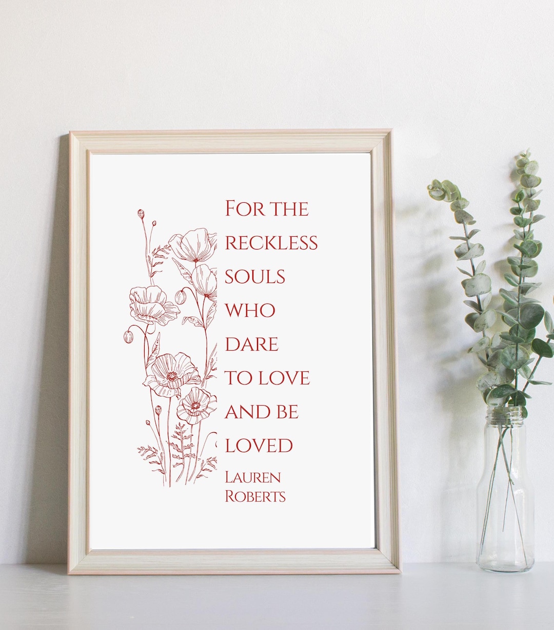 Reckless Art Print, Lauren Roberts, Powerless Digital Download ...