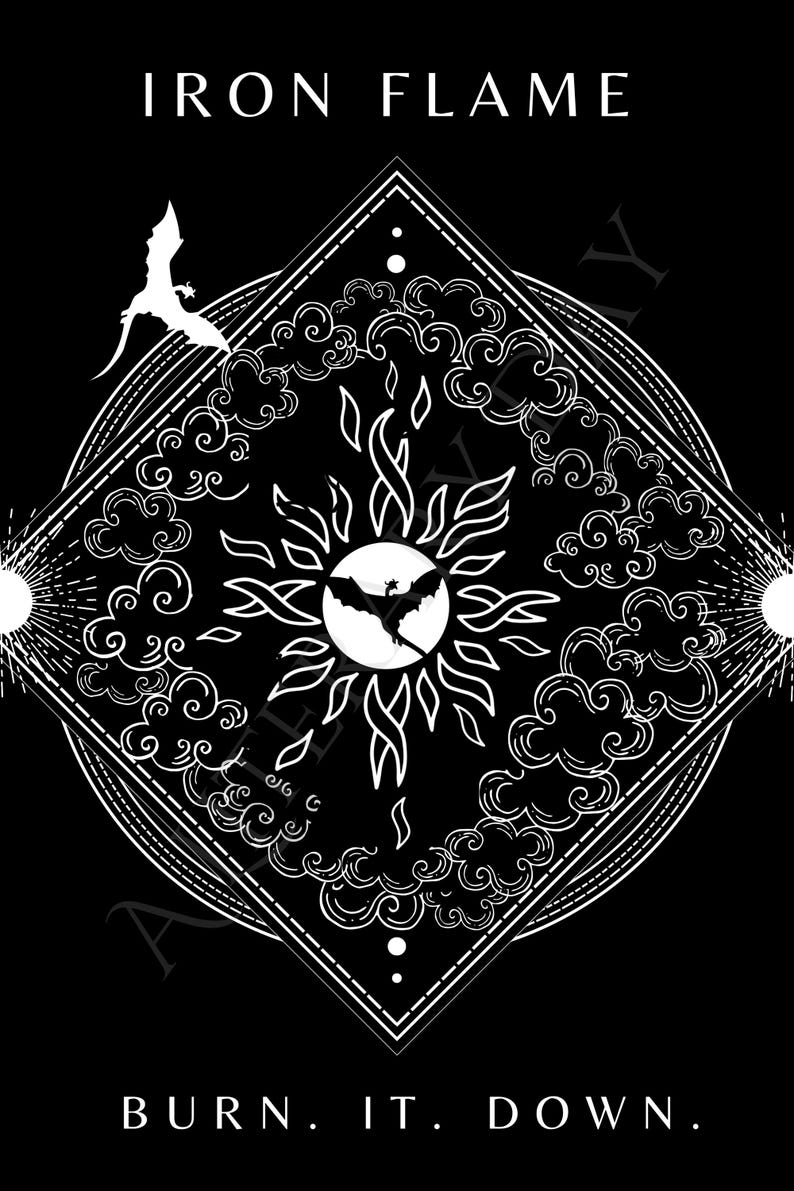 Iron Flame, Instant Digital Download Art Print, Fourth Wing Printable ...