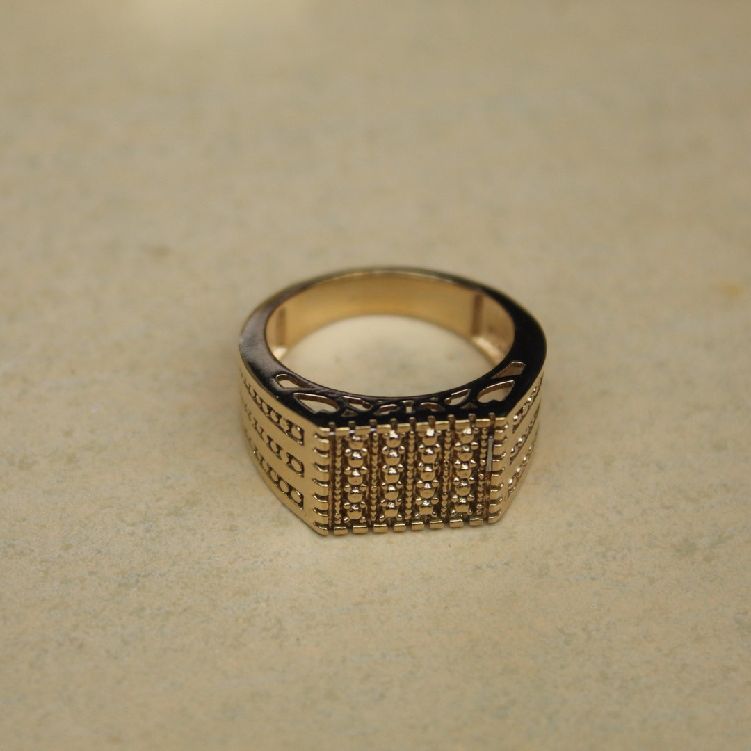 Square Signet Ring, Mens Ring, Signet Ring, Chunky Ring. Signet Rings ...