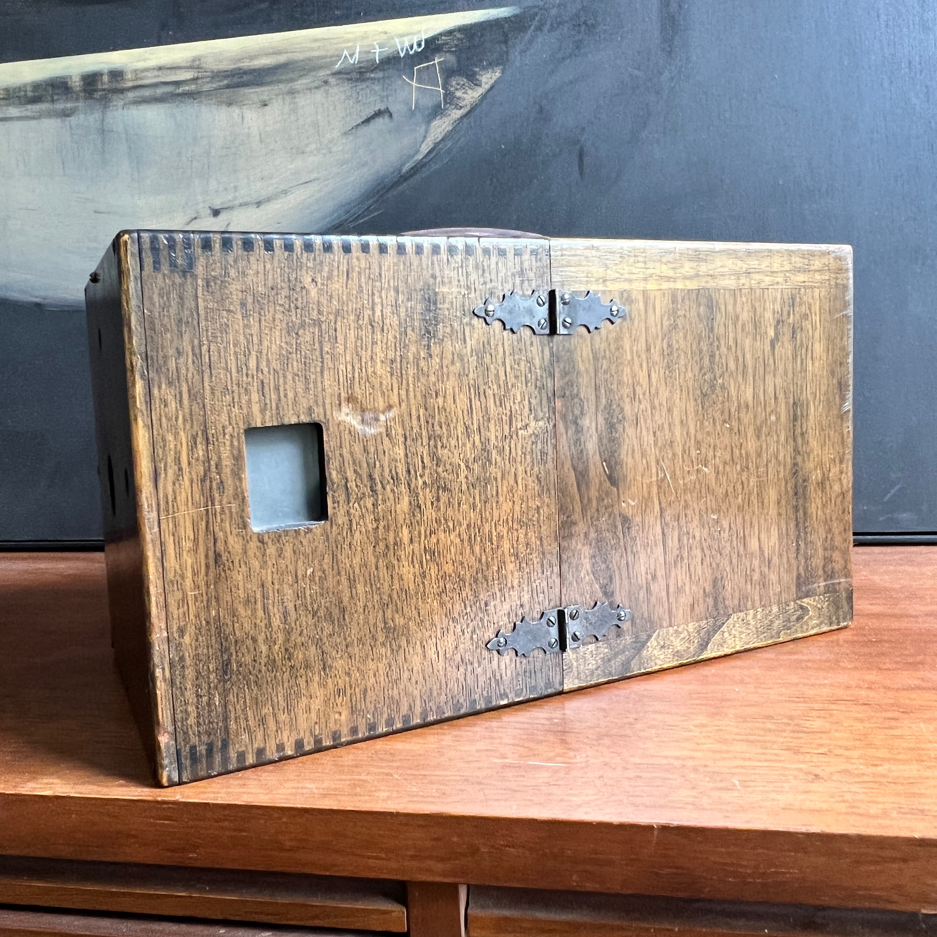 Blair Hawk Eye Detective Camera Wooden 4x5'' With Plate Holders Antique ...