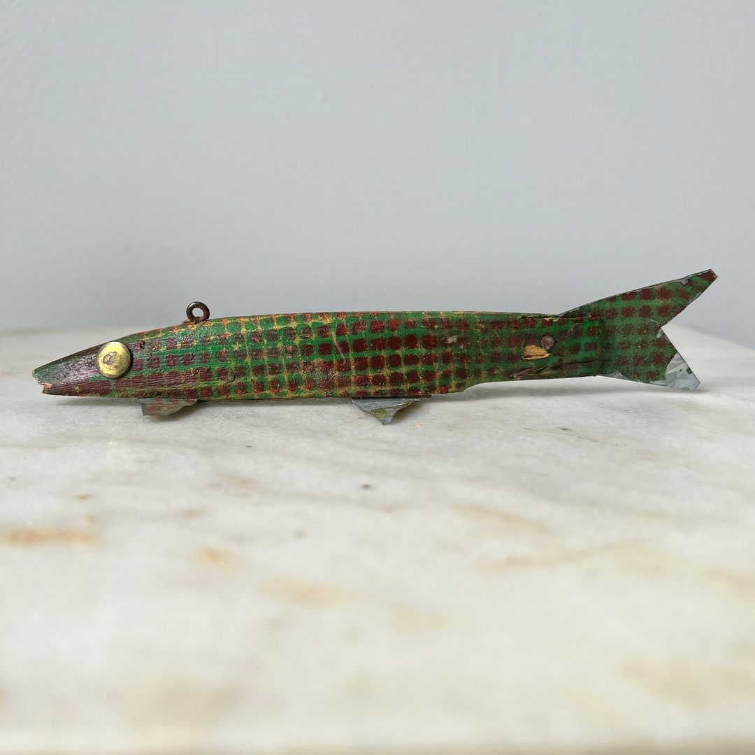 Folk Art Fish Decoy Hand-carved and Painted - Etsy