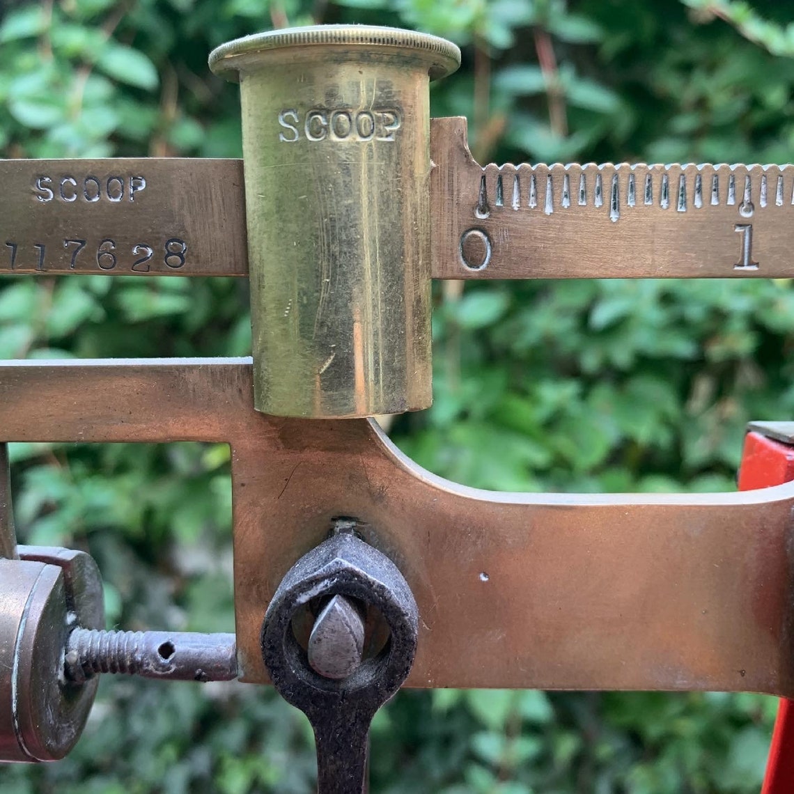 HOWE 50lb Cast Iron Scale With Original Red Paint Early 1900's - Etsy