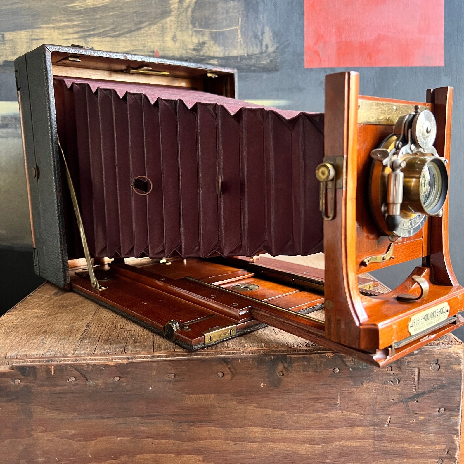 Tele Photo Cycle Poco (5x7) Manufactured 1897-1899 the Rochester Camera ...